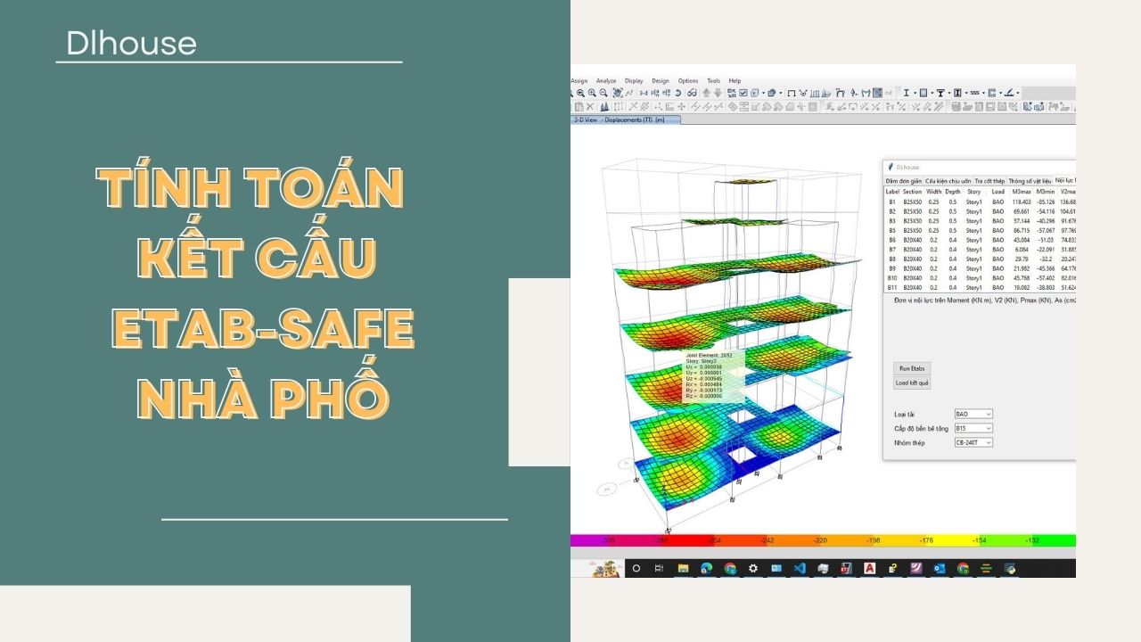 Khóa Học Tính Toán Kết Cấu Etabs- Safe, Kết Cấu Nhà Phố